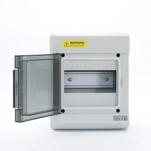 6 Ways IP66 PC Waterproof Distribution Box / elcb