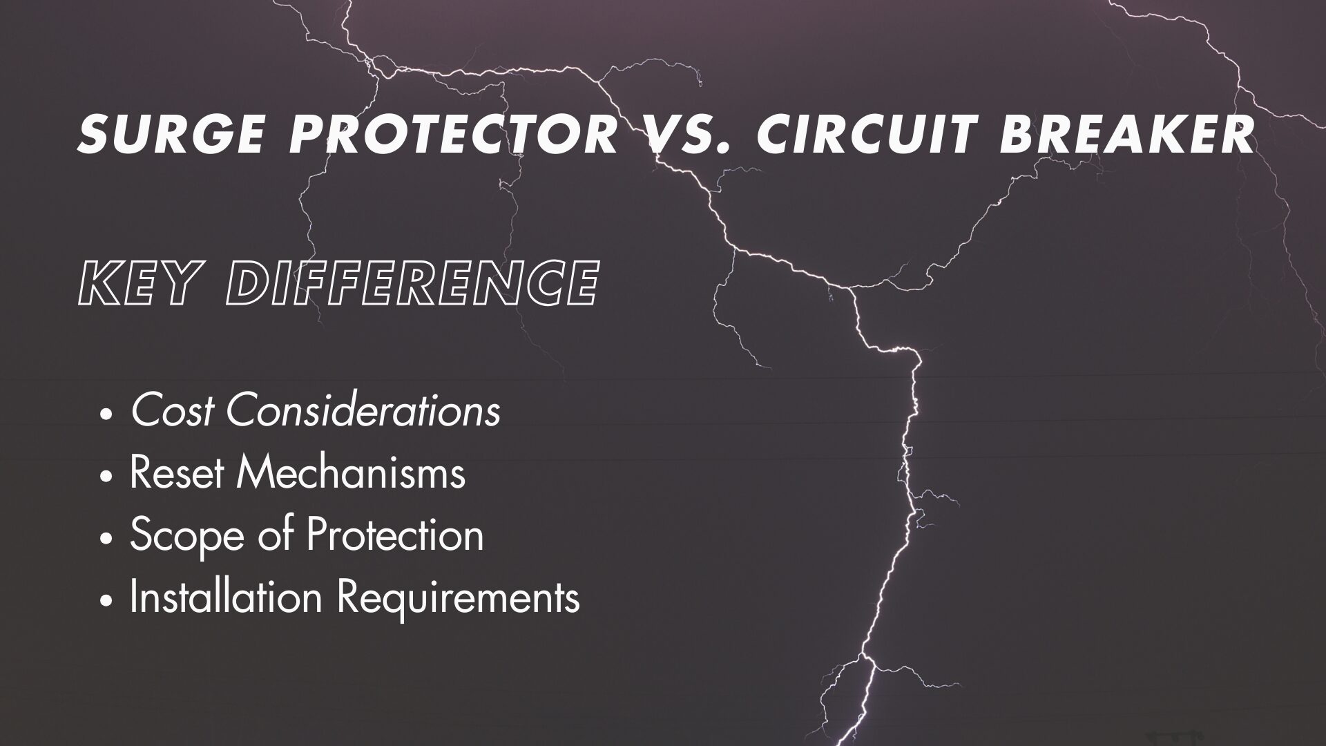 Surge Protector vs. Circuit Breaker: What’s the Difference? - TONGOU